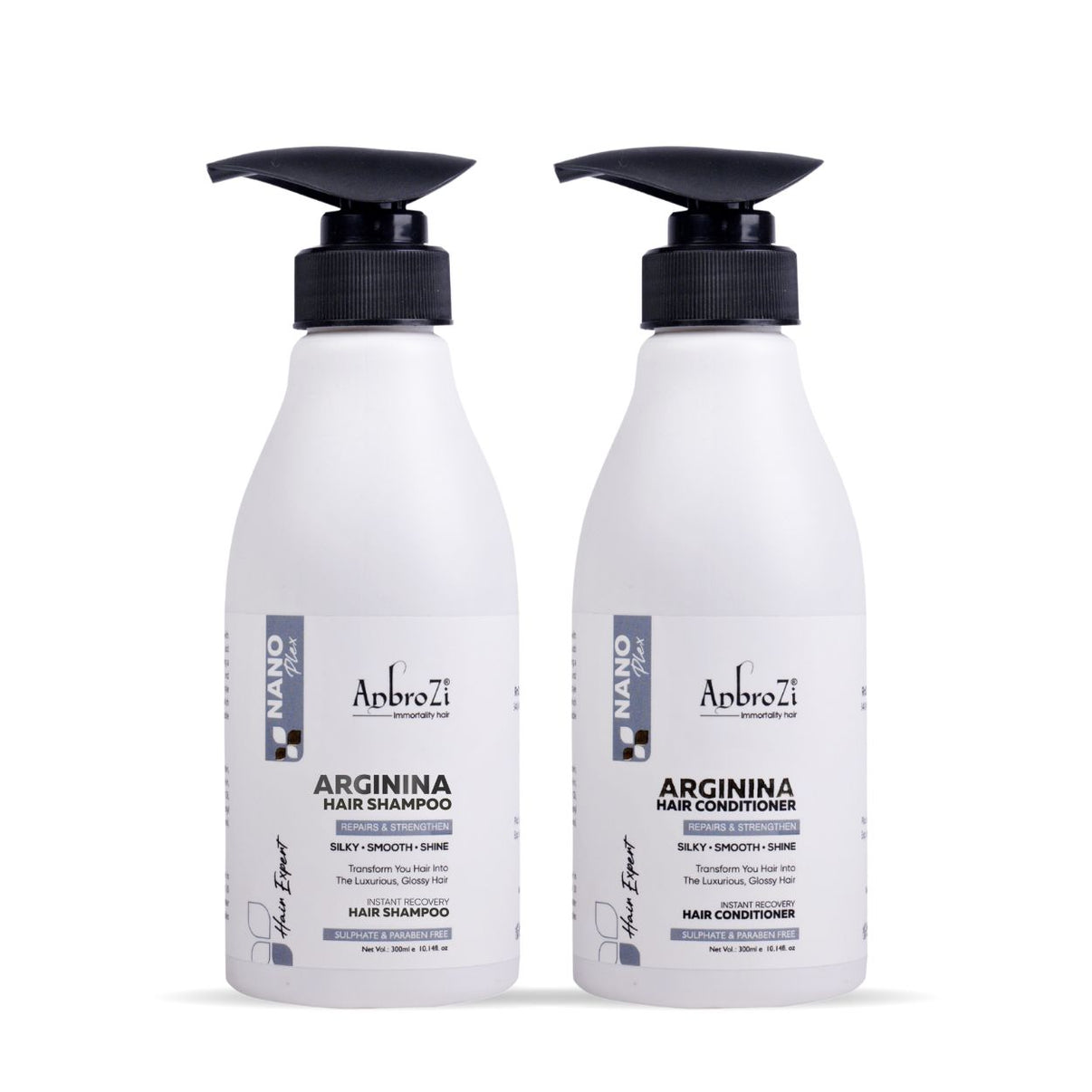 Nanoplex Arginina Hair Shampoo and Conditioner (300ml) Combo – Anbrozi ...